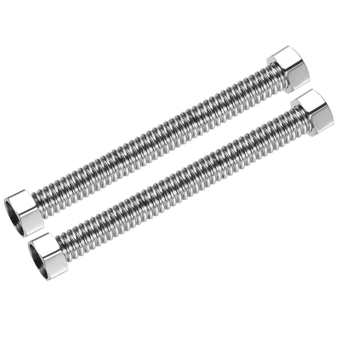 Uxcell Corrugated Stainless Steel Flexible Water Line 11.8inch Long G3 ...
