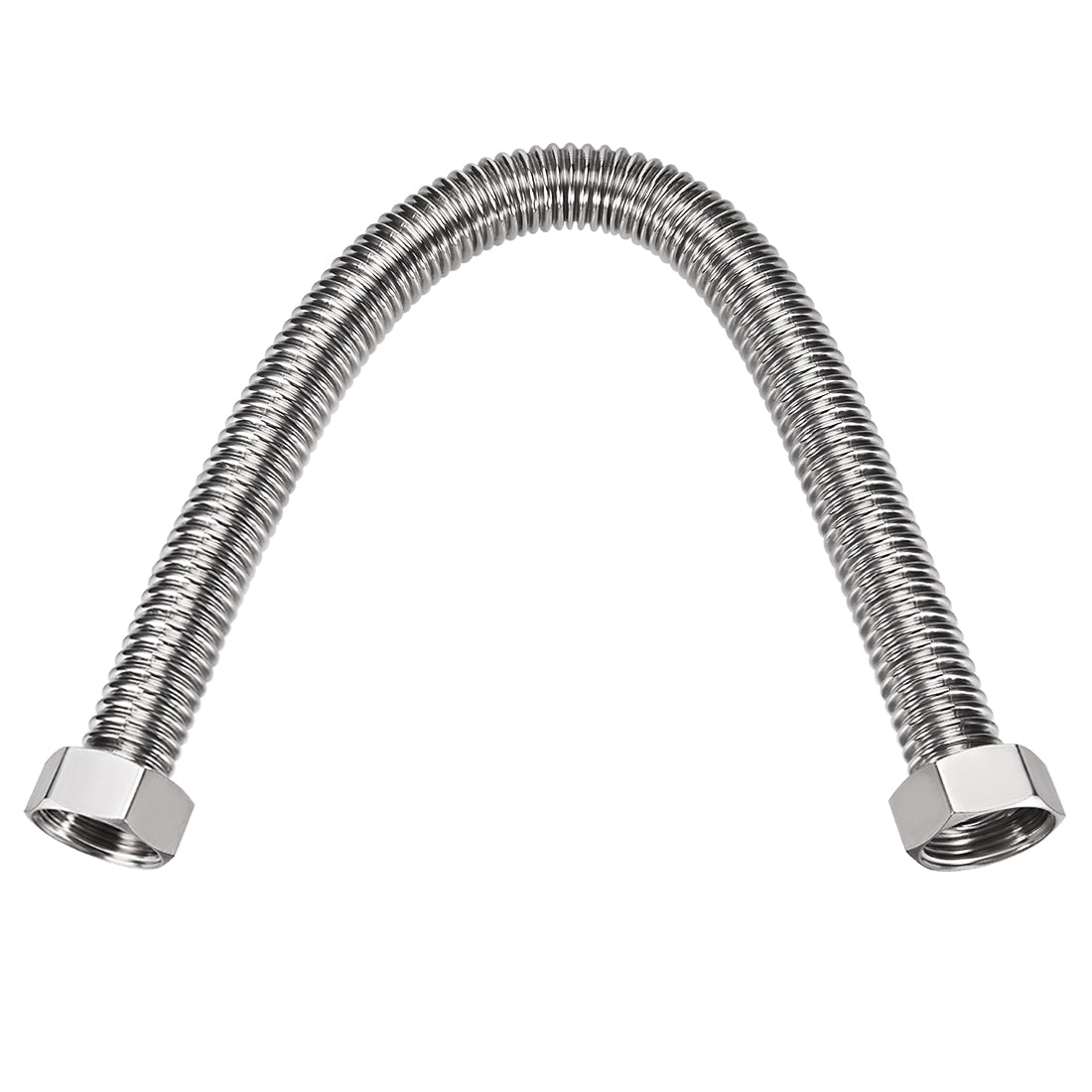 Uxcell Corrugated Stainless Steel Flexible Water Line 19.7inch Long G1 ...