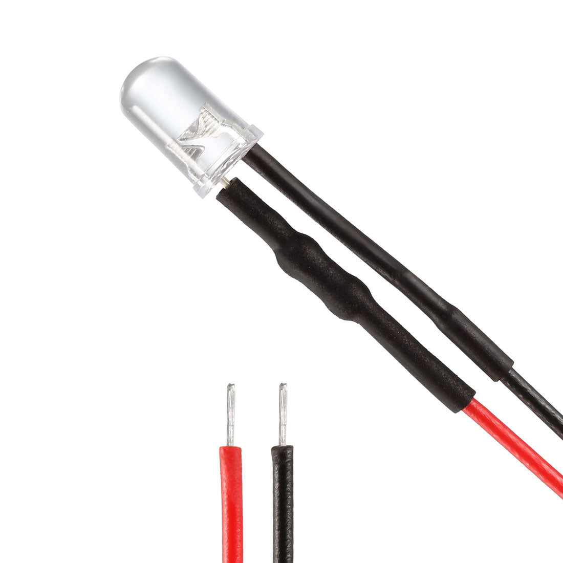 Uxcell Prewired LED Light 5mm Blue Pre Wired Round Top Bulb Lamp DC 9 ...