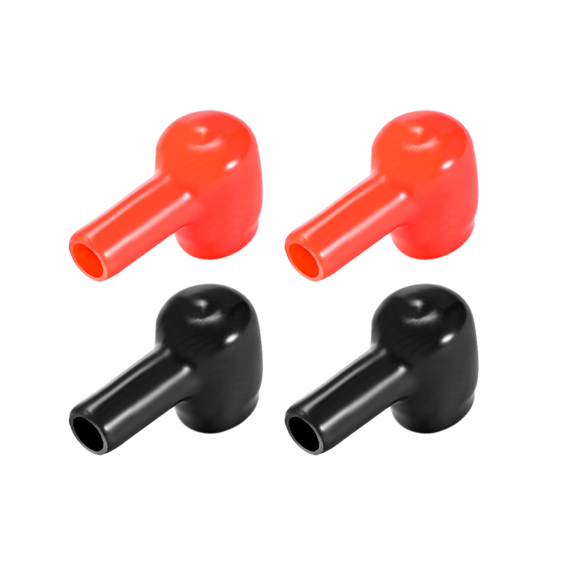 Uxcell Battery Terminal Insulating Rubber Protector Covers for 10mm ...