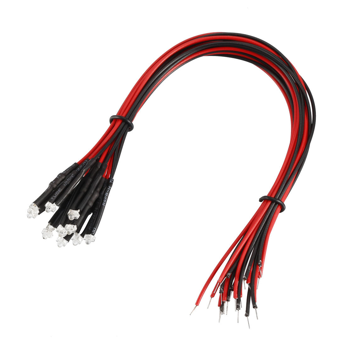 Uxcell 10pcs Pre-Wired 1.8mm Red LED Light DC 6-12V Prewired Diffused ...