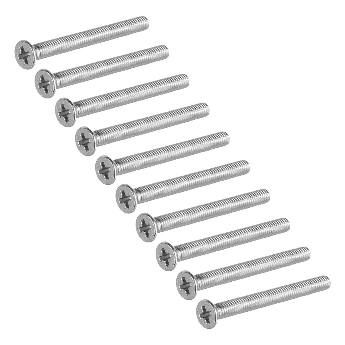 Uxcell M3x35mm Flat Head Machine Screws, Phillips Cross Screw, 304 ...