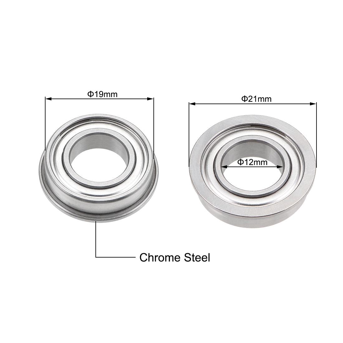 Flange Balls Bearings Shielded Chrome Bearings | Harfington
