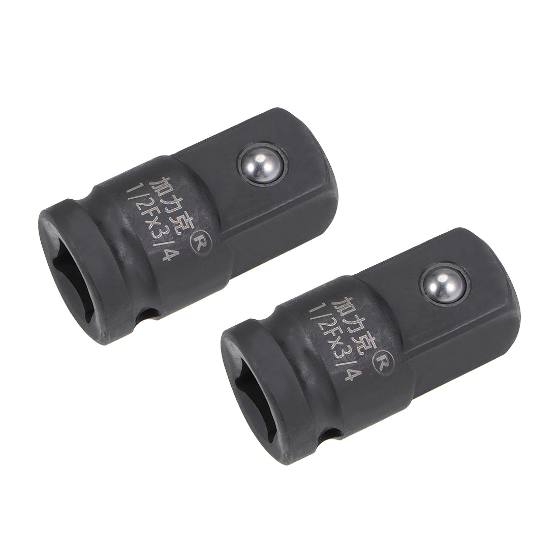Uxcell 2 Pcs 1/2 Inch Drive (F) x 3/4 Inch (M) Impact Socket Adapter ...