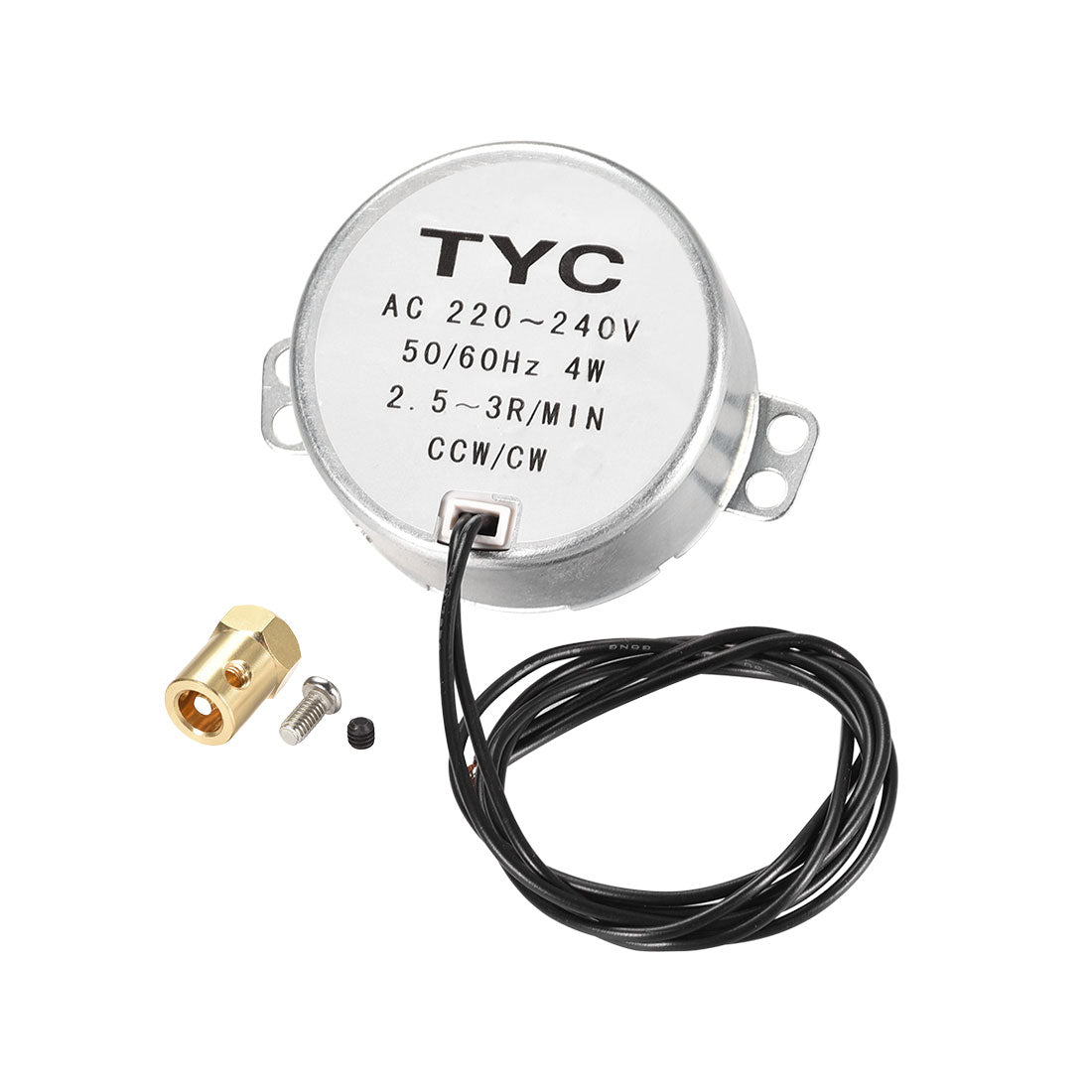 Uxcell Synchronous Motor 220-240 VAC 50/60 Hz 4W 2.5-3 RPM/MIN C ...