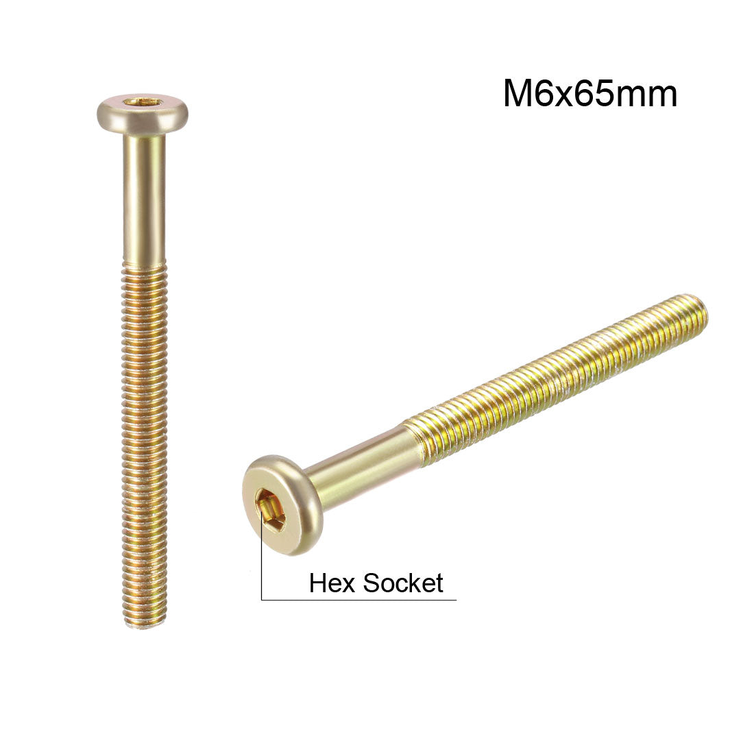 Carbon Steel Zinc Plated Hex Socket Machine Screws | Harfington