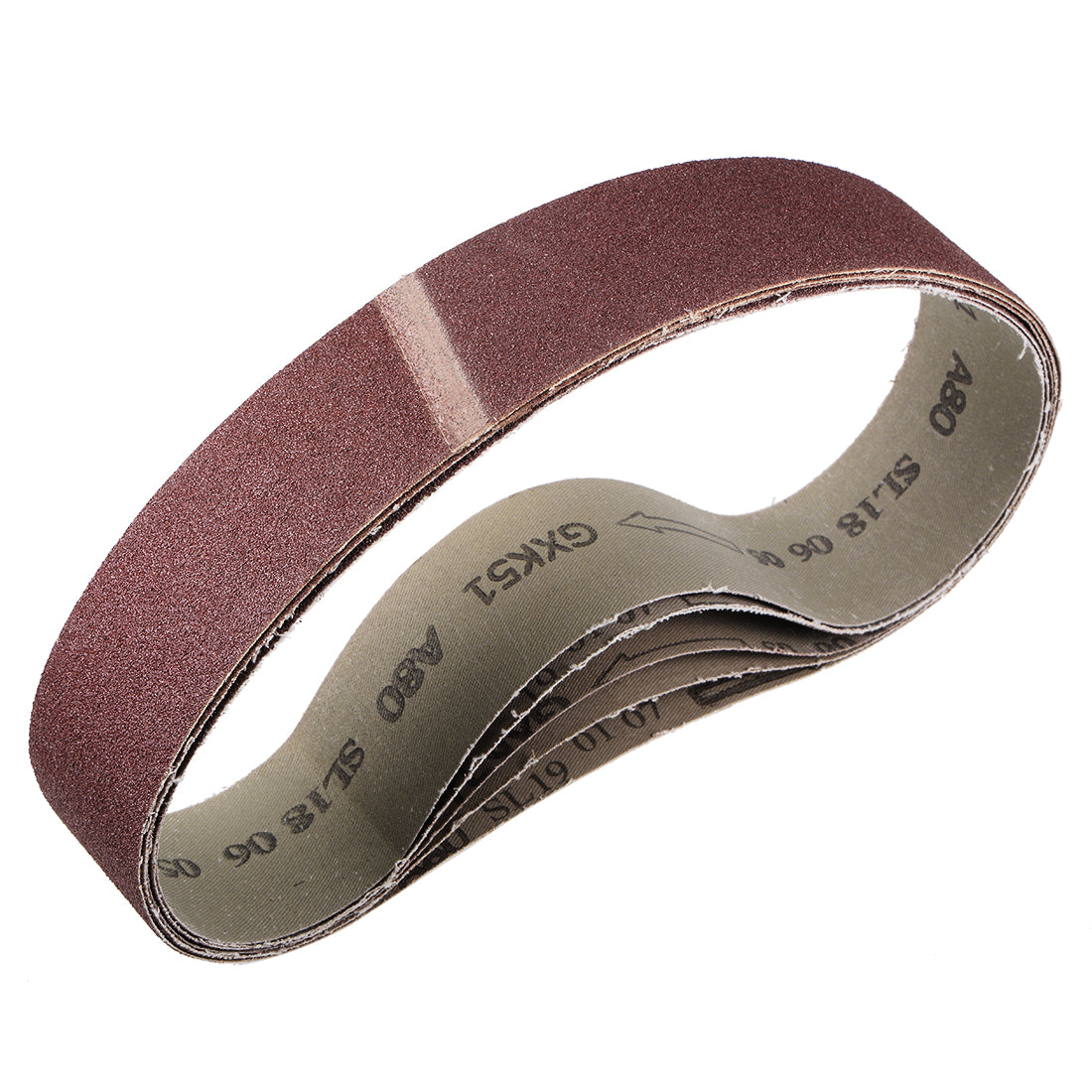 Uxcell 2 x 27 Inch Sanding Belt 80 Grit Sand Belts for Belt Sander 5pcs ...