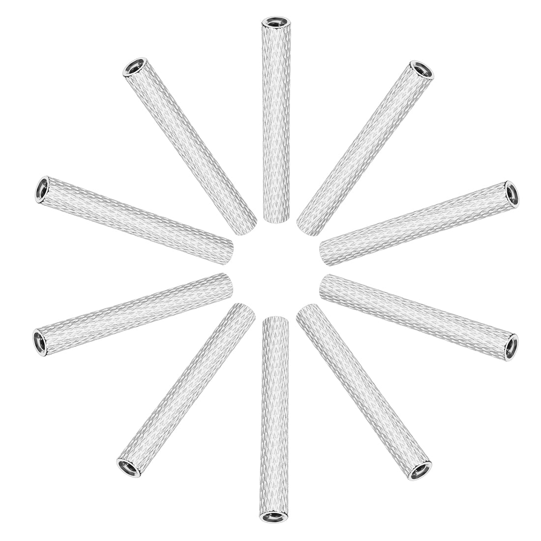 Uxcell M3x40mm Aluminum Standoff with Mesh Texture Column Spacer for ...