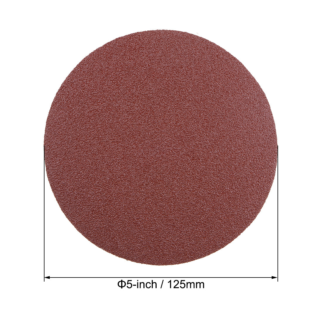 Uxcell 5-Inch PSA Sanding Disc Aluminum Oxide Adhesive Back Sandpaper ...
