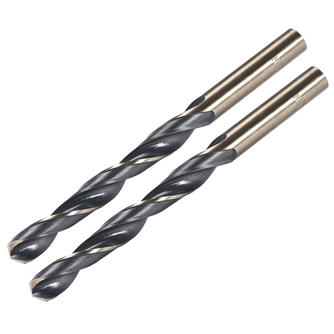 Uxcell 2pcs Straight Shank Drill Bits 10mm TiN Coated High Speed Steel ...