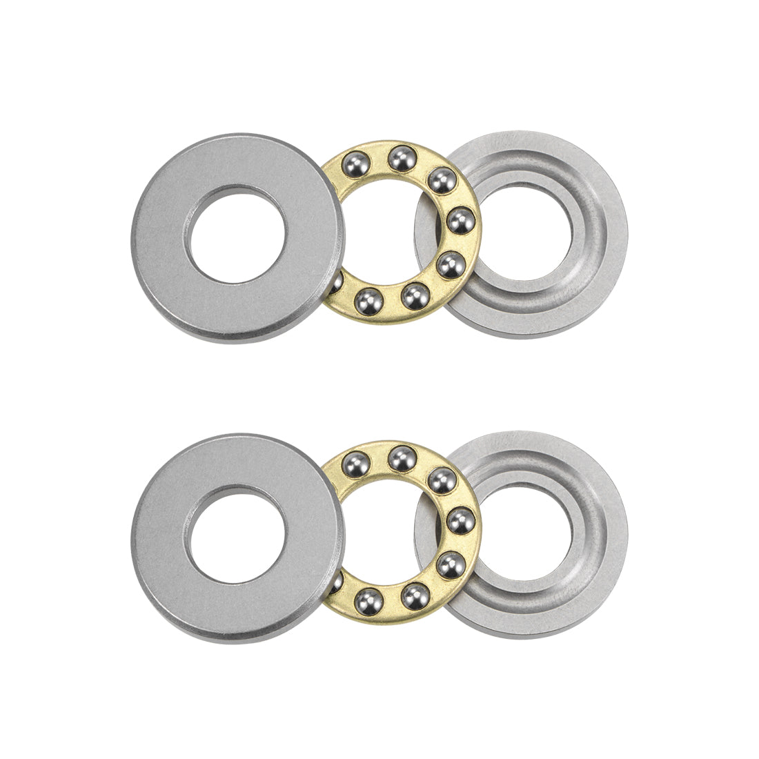 Uxcell F9-20M Miniature Thrust Ball Bearing 9x20x7mm Chrome Steel with ...