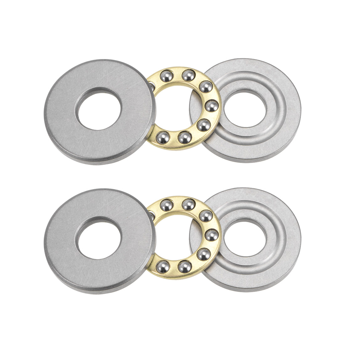 Uxcell F8-22M Miniature Thrust Ball Bearing 8x22x7mm Chrome Steel with ...