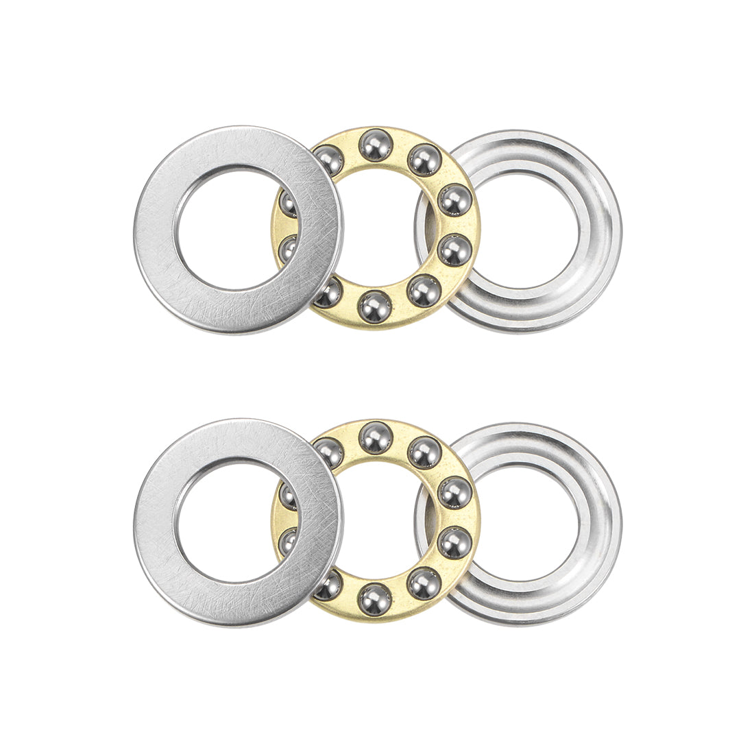 Uxcell F10-18M Miniature Thrust Ball Bearing 10x18x5.5mm Chrome Steel ...