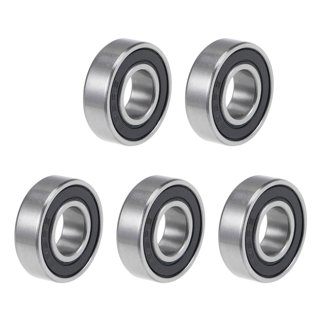 Uxcell 699-2RS Deep Groove Ball Bearings 9x20x6mm Double Sealed Chrome ...