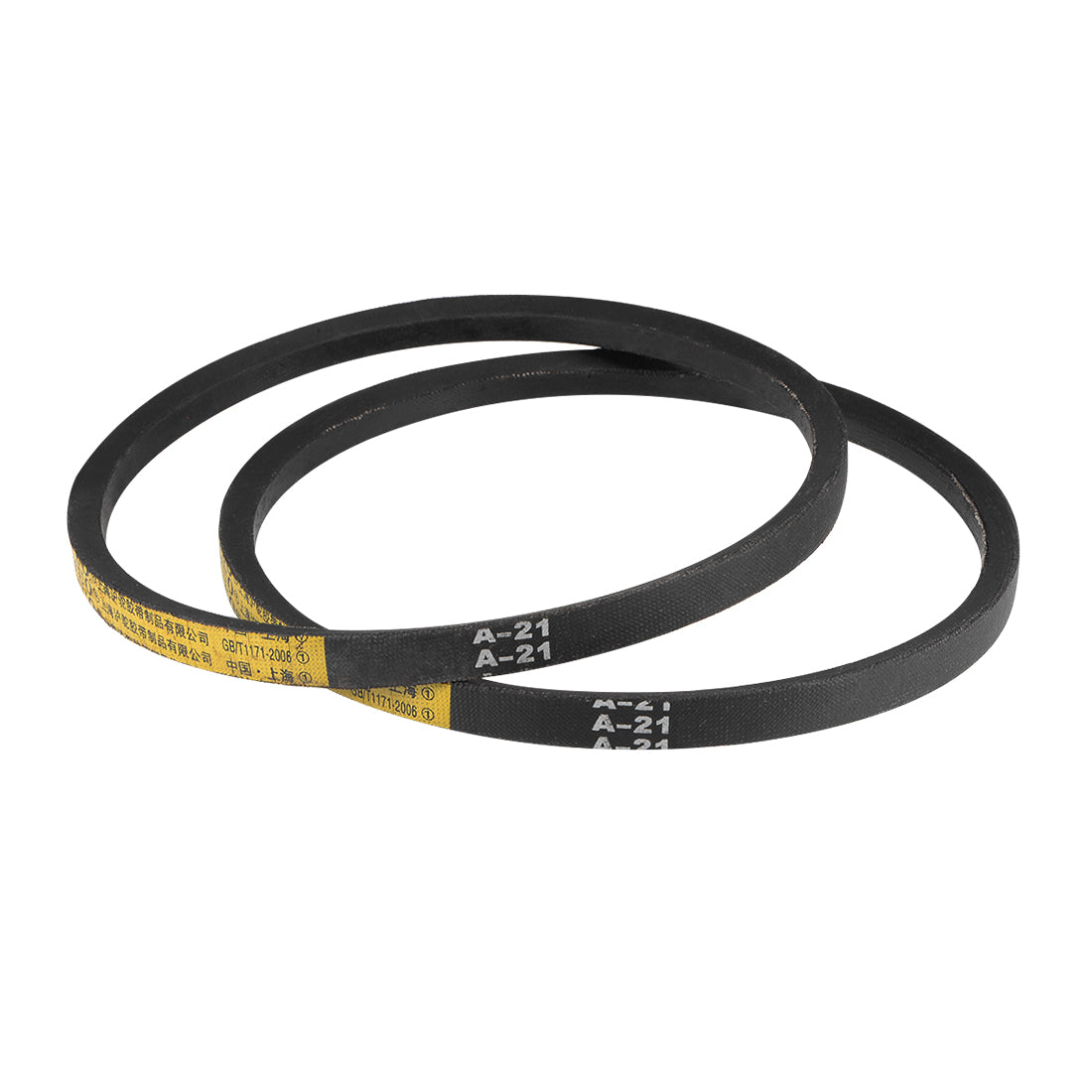 Uxcell A21 Drive V-Belts 21" Pitch Length, 13mm Width 8mm Thick JIS ...
