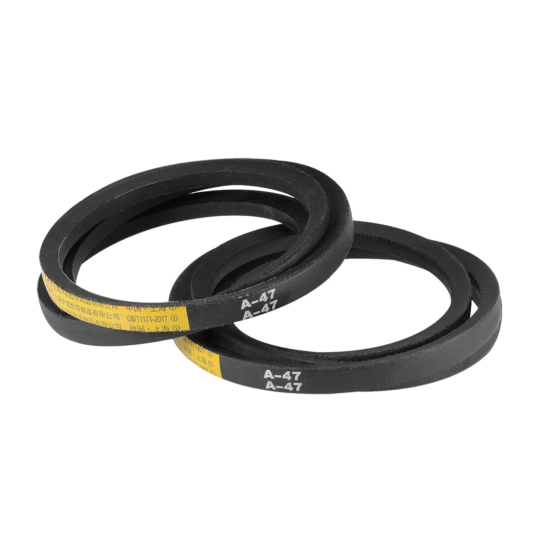 Uxcell A47 Drive V-Belts 47" Pitch Length, 13mm Width 8mm Thick JIS ...