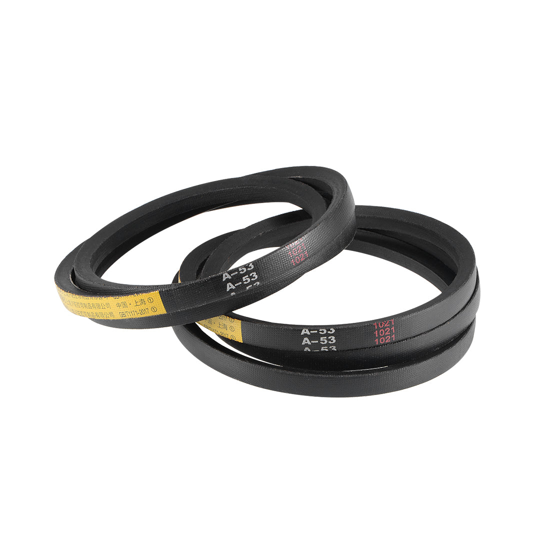 Uxcell A53 Drive V-Belts 53" Pitch Length, 13mm Width 8mm Thick JIS ...