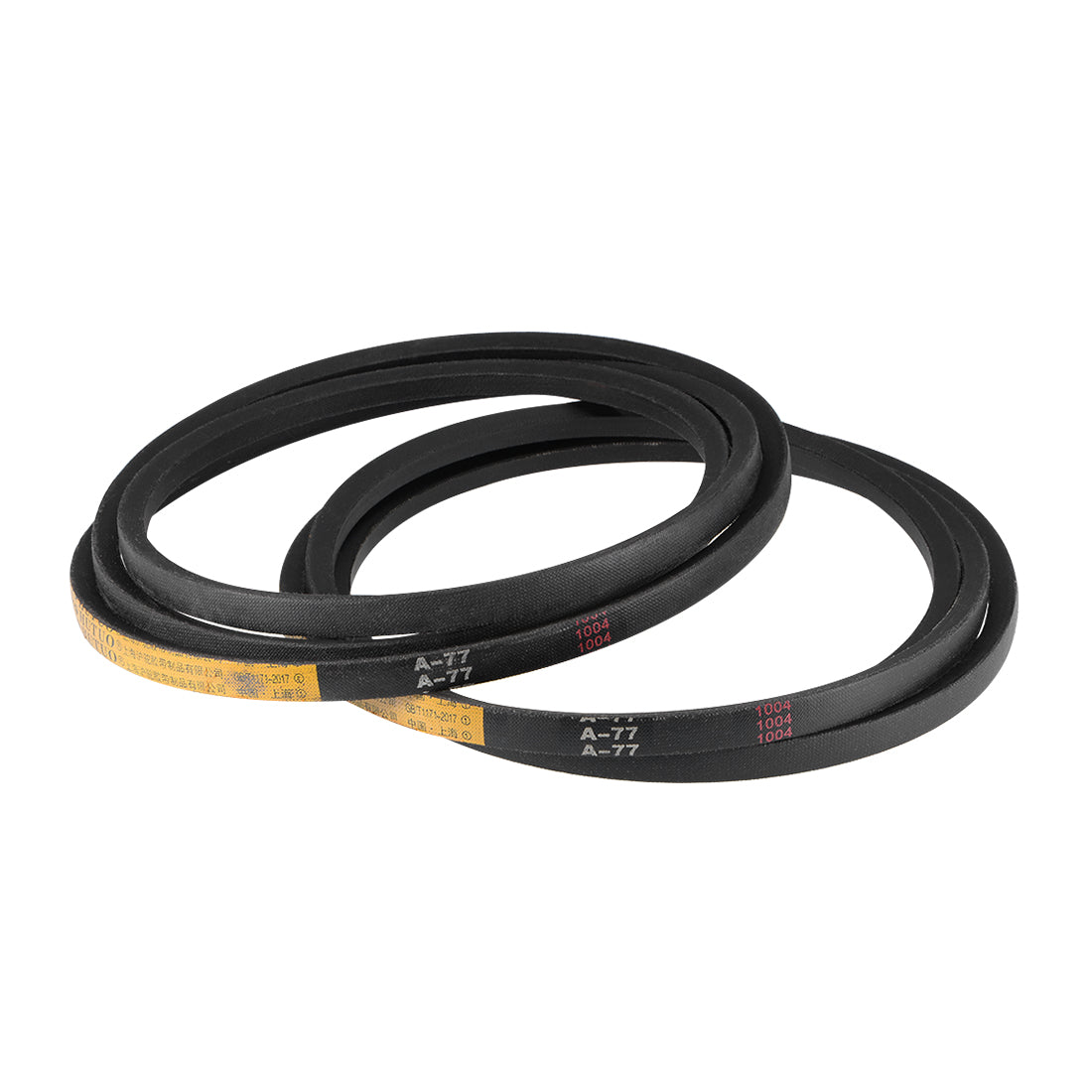 Uxcell A77 Drive V-Belts 77" Pitch Length, 13mm Width 8mm Thick JIS ...