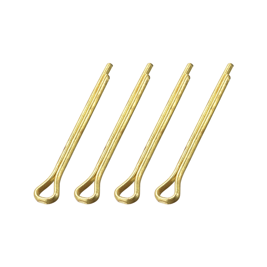 Uxcell Split Cotter Pin - 2mm x 20mm Solid Brass 2-Prongs Gold Tone ...