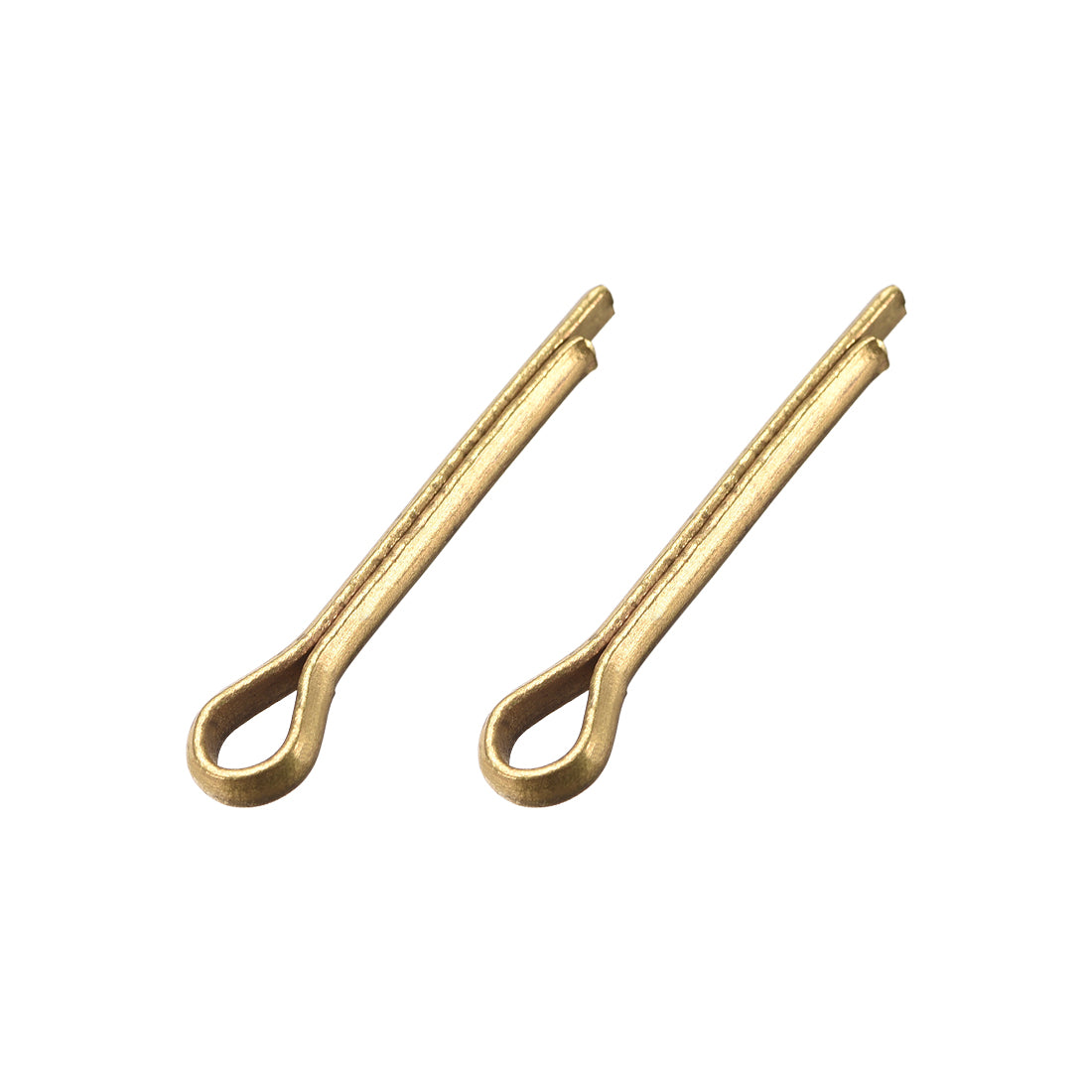 Uxcell Split Cotter Pin - 3mm x 20mm Solid Brass 2-Prongs Gold Tone ...