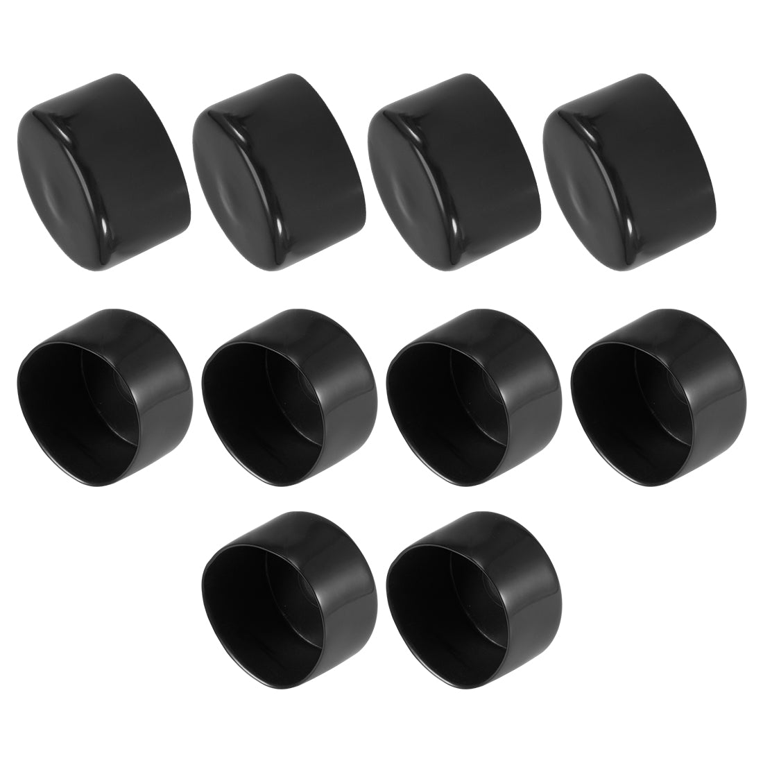 Uxcell 10pcs Rubber End Caps 52mm ID 42mm Height Screw Thread ...