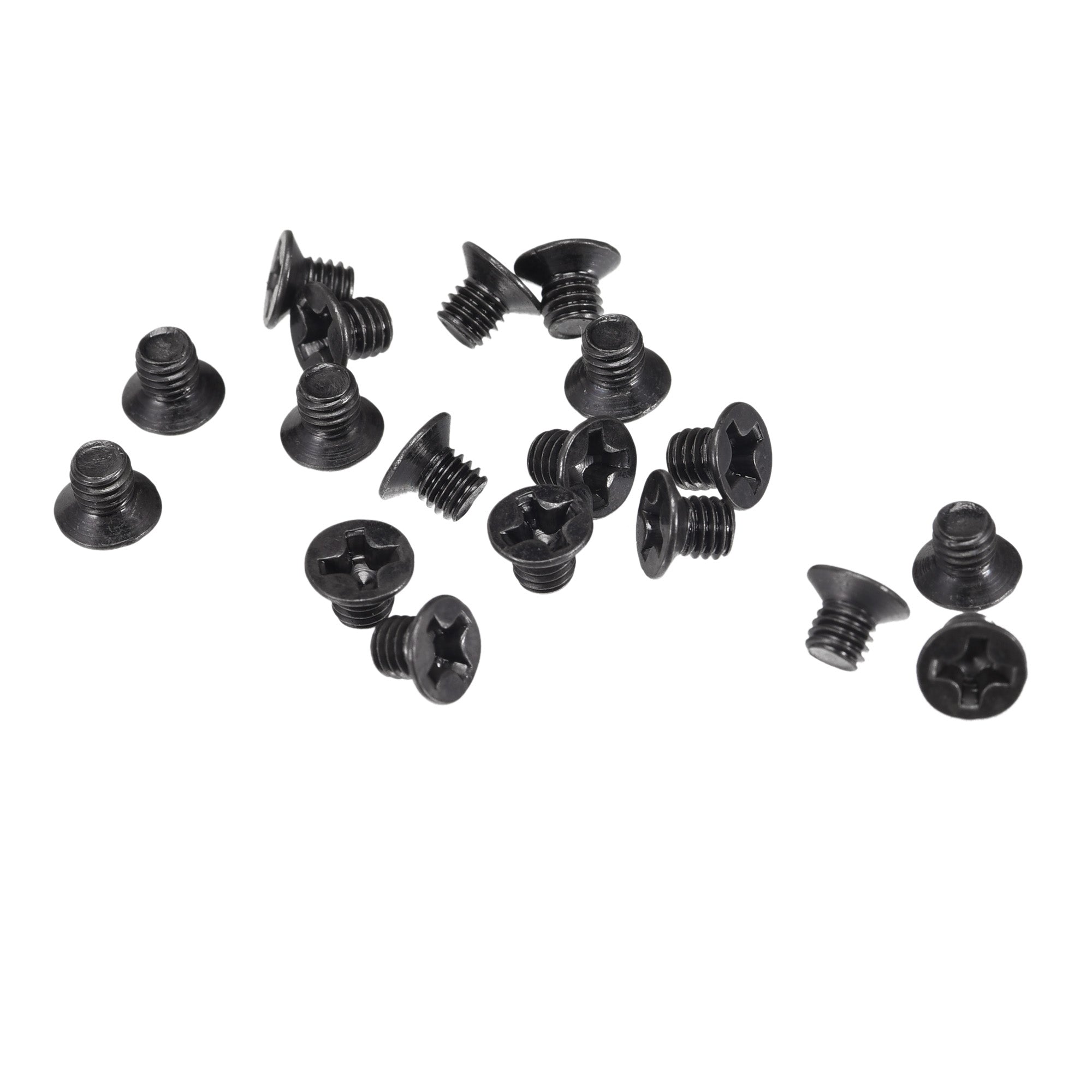 Uxcell M3 x 3mm Phillips Screw Fastener Black for Laptop PC TV Fan ...