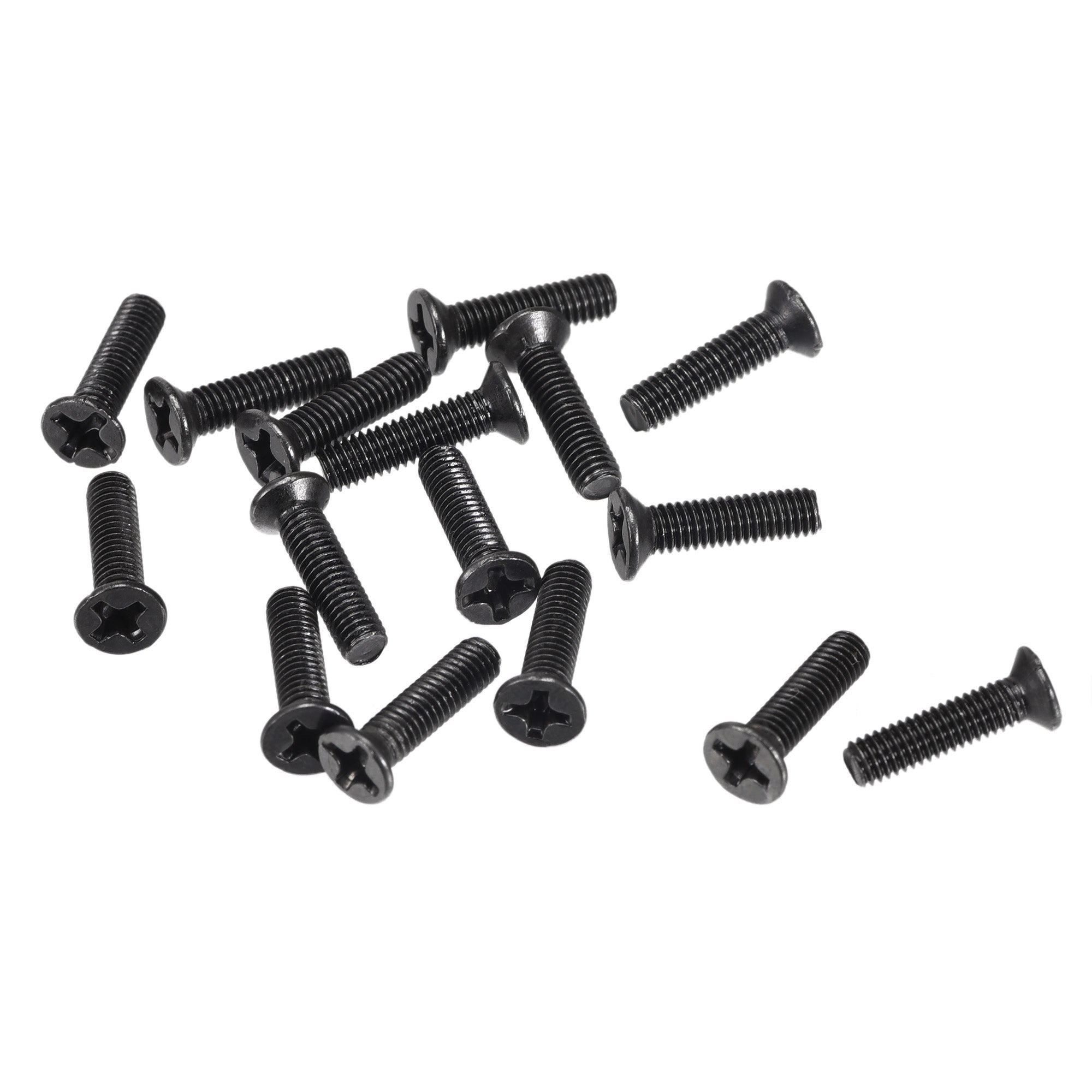 Uxcell M3 x 12mm Phillips Flat Head Screws Carbon Steel Machine Screws ...