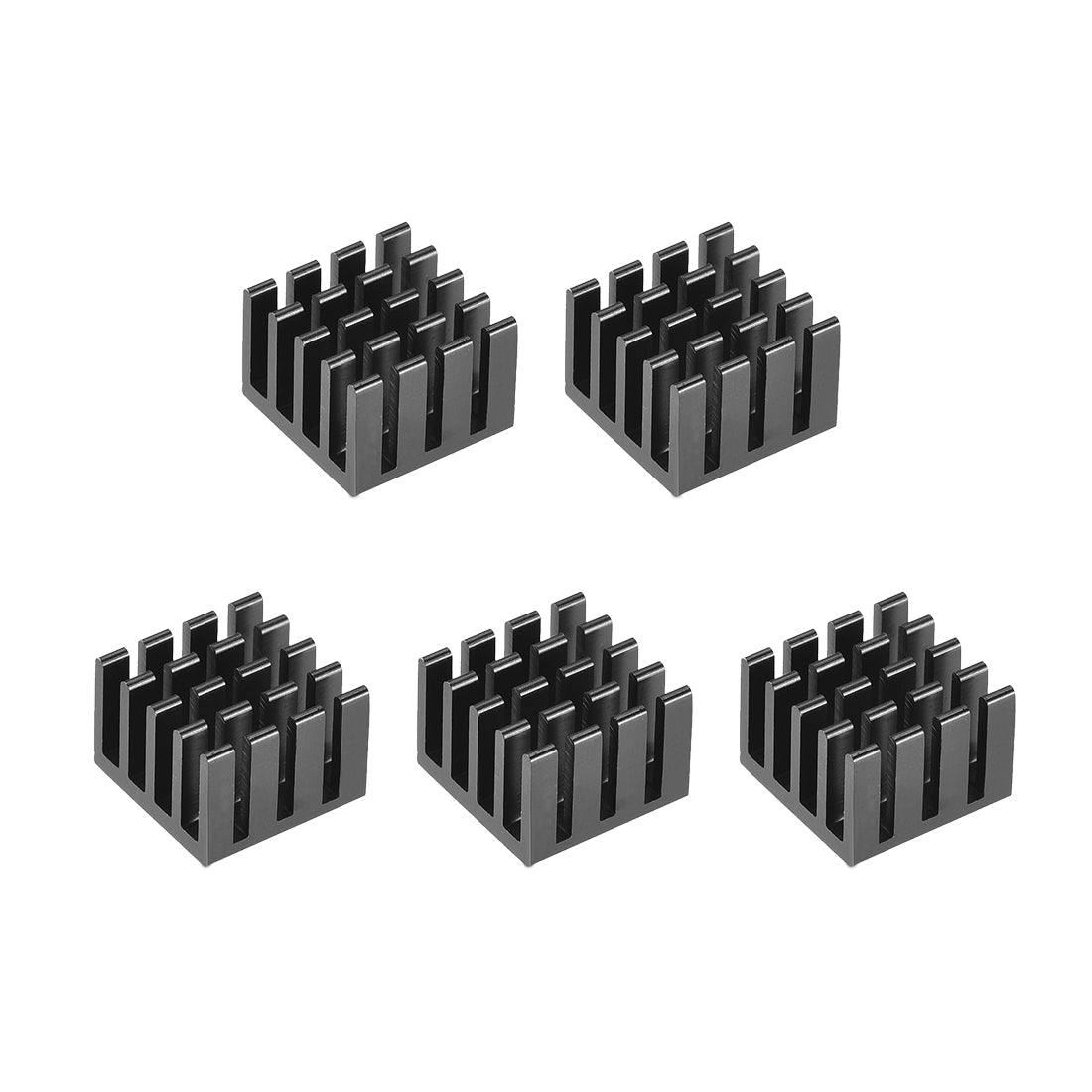Uxcell Electronic Radiators Heatsink for MOS GPU IC Chip Black 14 x 14 ...