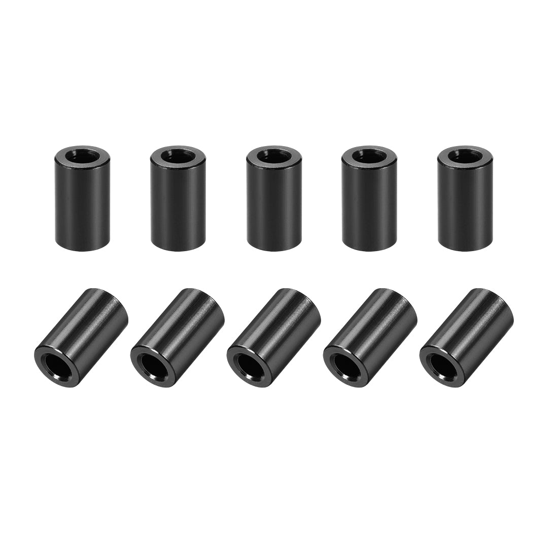 Uxcell 10 Pcs Round Aluminum Standoff Column Spacer 3.1x6x10mm(IDxODxH ...