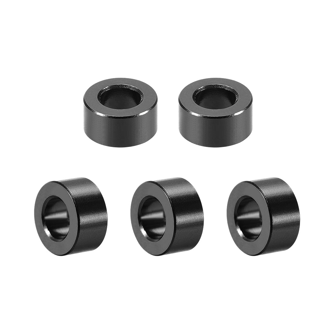 Uxcell 5 Pcs Round Aluminum Standoff Column Spacer 3.1x6x3mm(IDxODxH ...