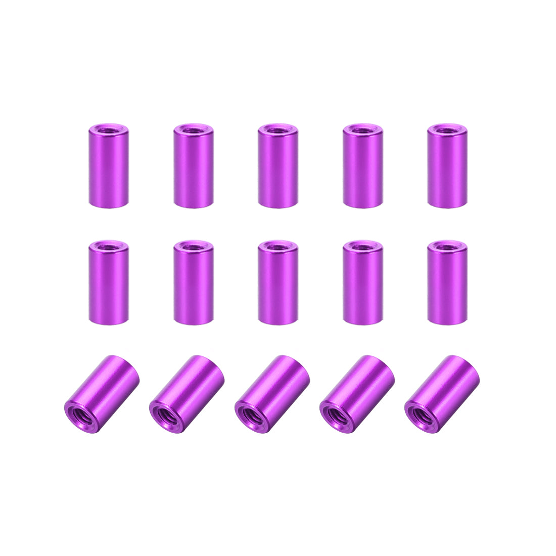 Uxcell 15 Pcs M3x10mm Round Aluminum Standoff Column Spacer Female ...