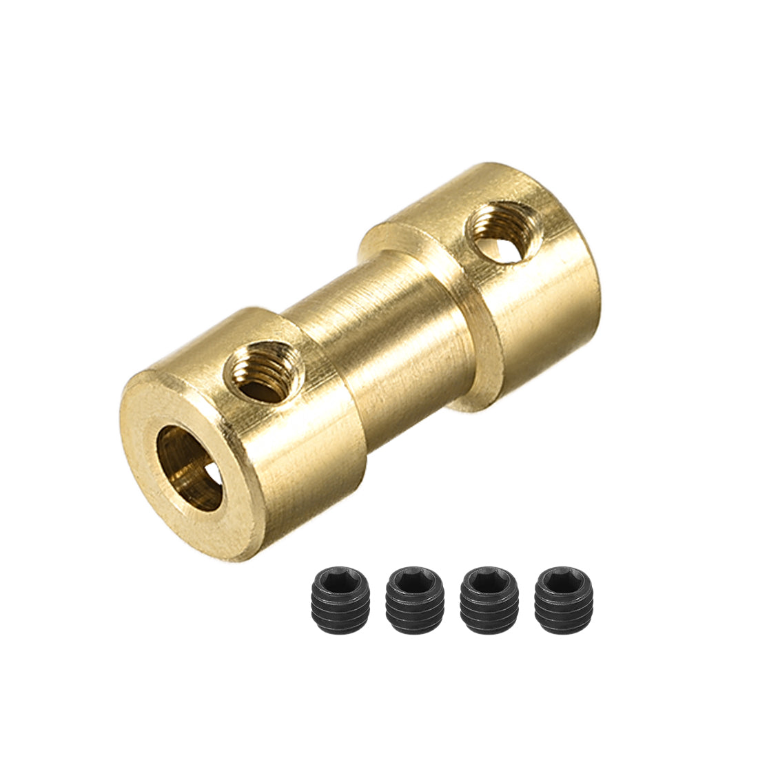 Uxcell 4mm to 4mm Bore Rigid Coupling, 20mm Length 9mm Diameter, Copper ...