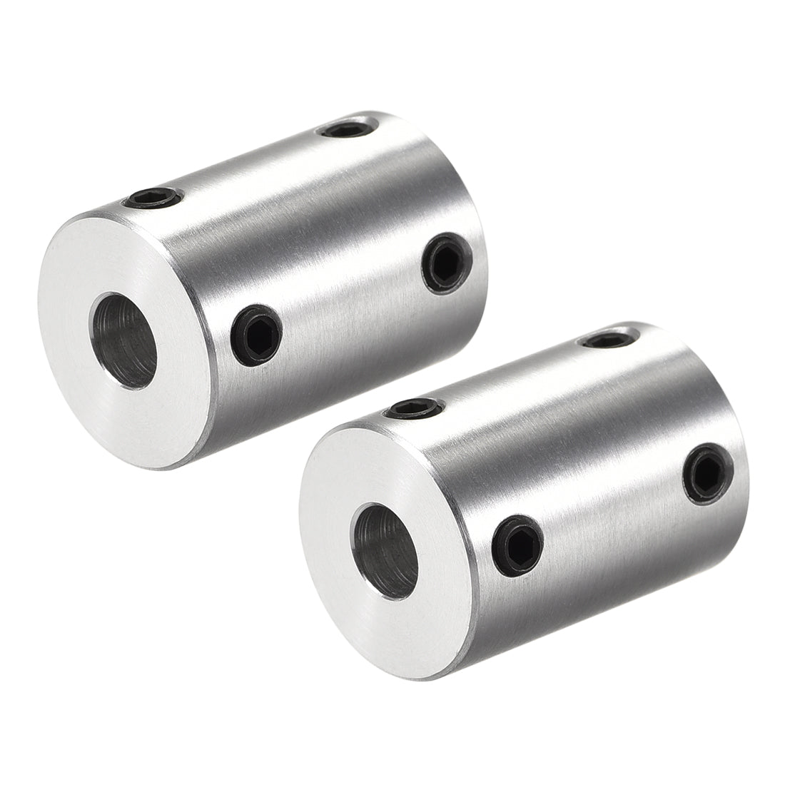 Uxcell 6.35mm to 6.35mm Bore Rigid Coupling 25mm Length 18mm Diameter ...