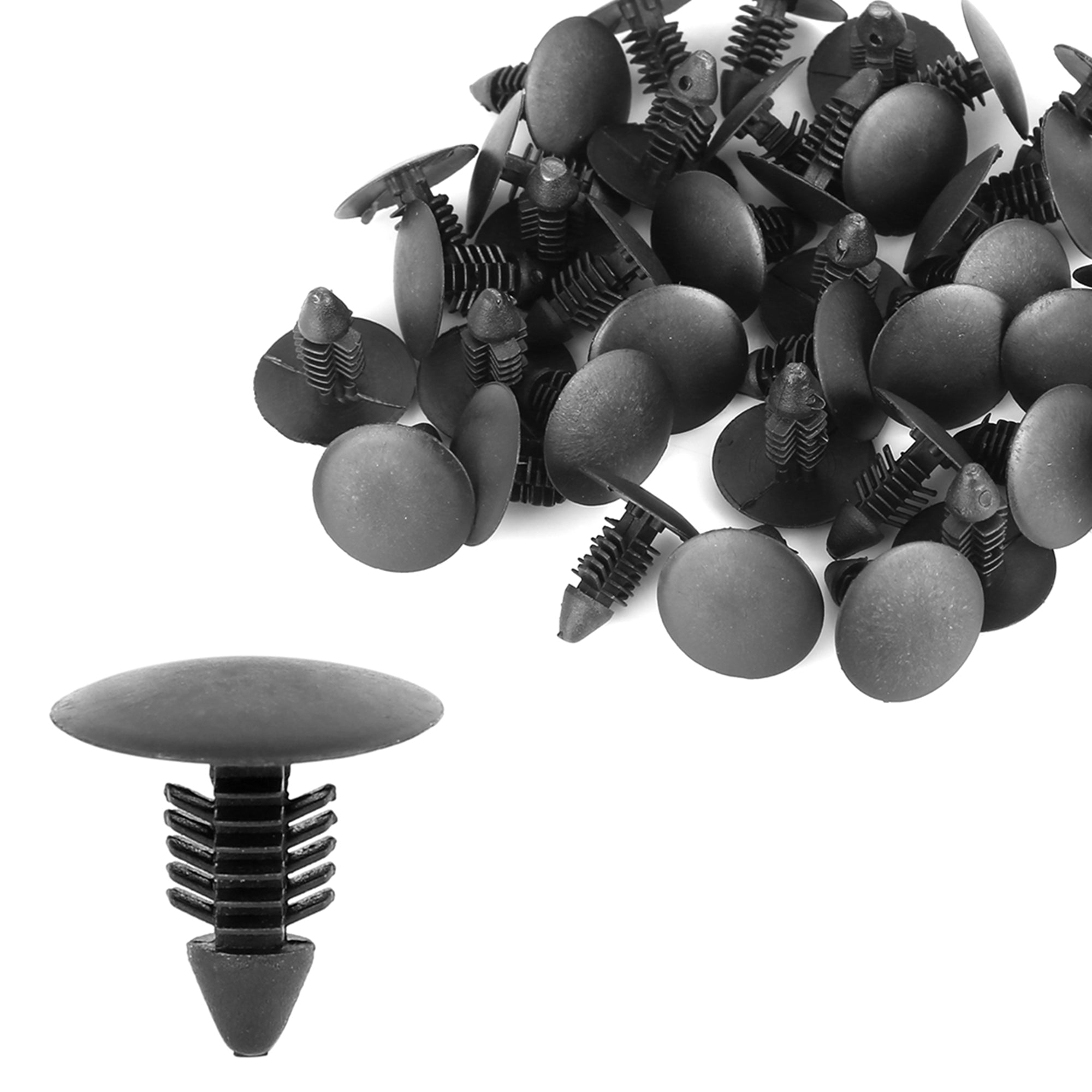 40pcs 7mm Hole Dia Plastic Bolt Rivets Fastener Mudguard Bumper ...