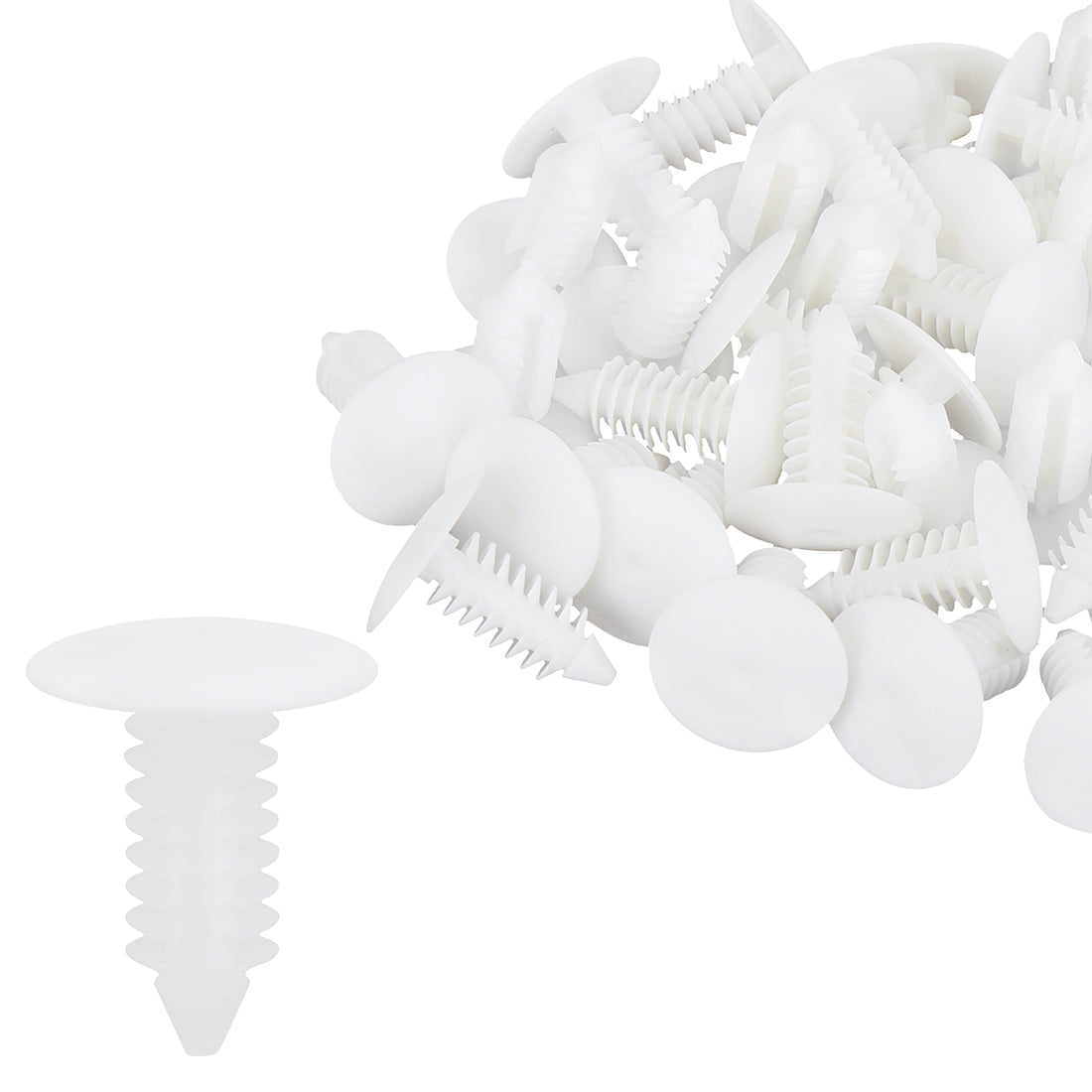 40pcs 7mm Hole Dia Plastic Bolt Rivets Fastener Mudguard Bumper ...