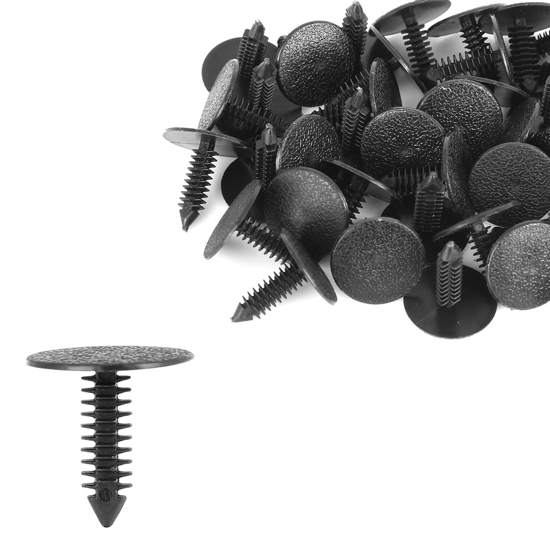 40pcs 6mm Hole Dia Plastic Bolt Rivets Fastener Rivets Door Trim Panel ...