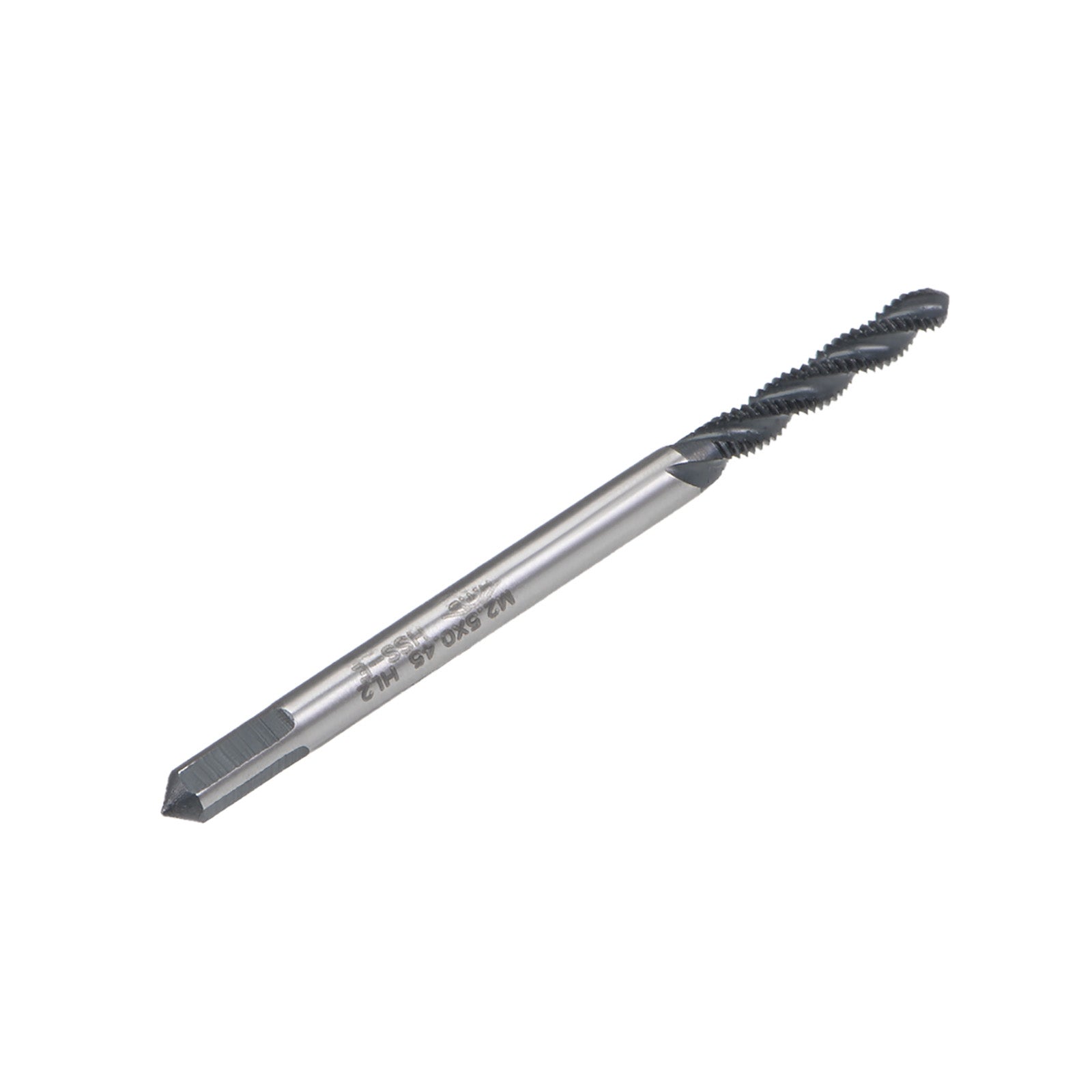 Uxcell M2.5 x 0.45 Spiral Flute Tap Metric Machine Thread Tap HSS ...