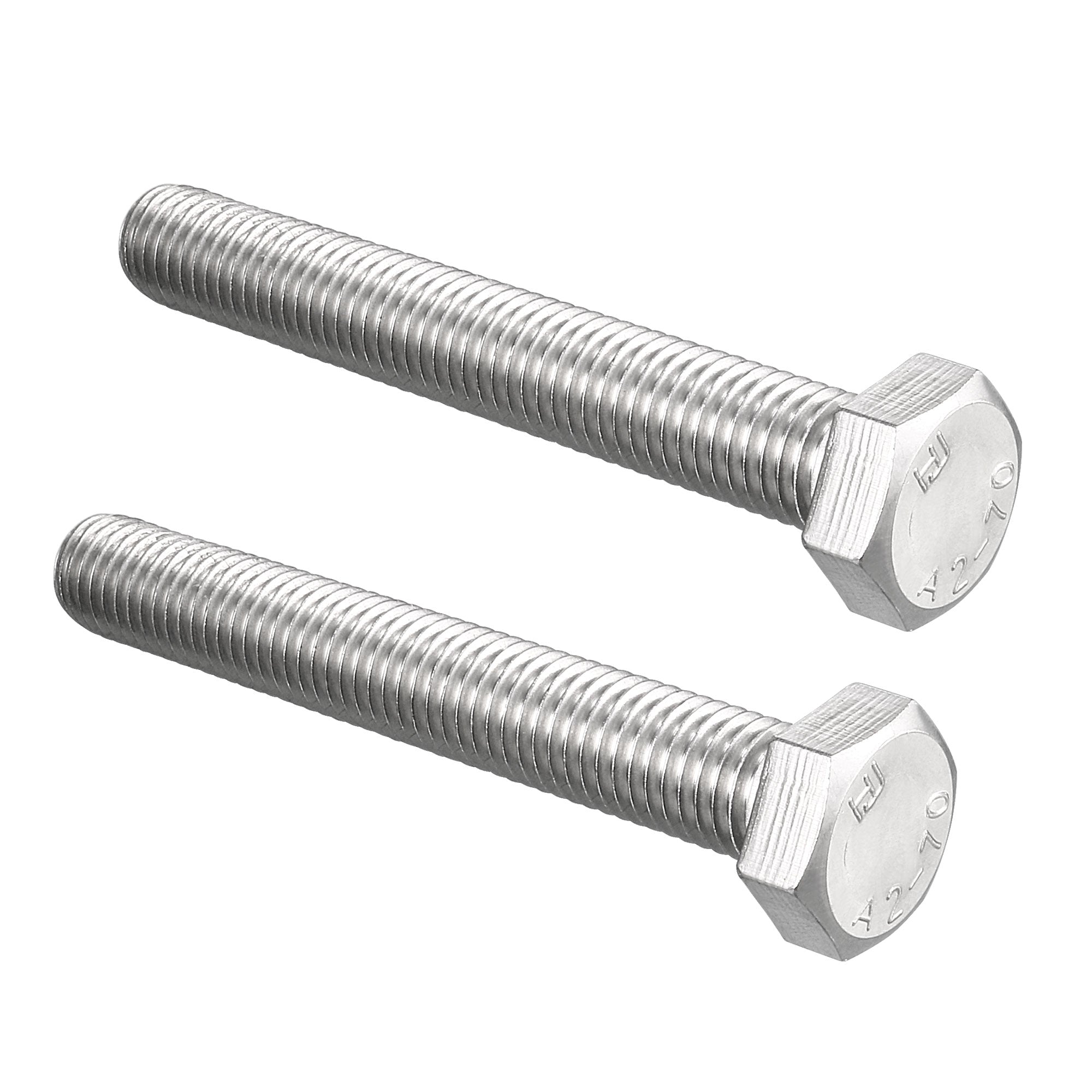 Uxcell Hex Screw Bolt, Metric M14x100mm 304 Stainless Steel Fully ...