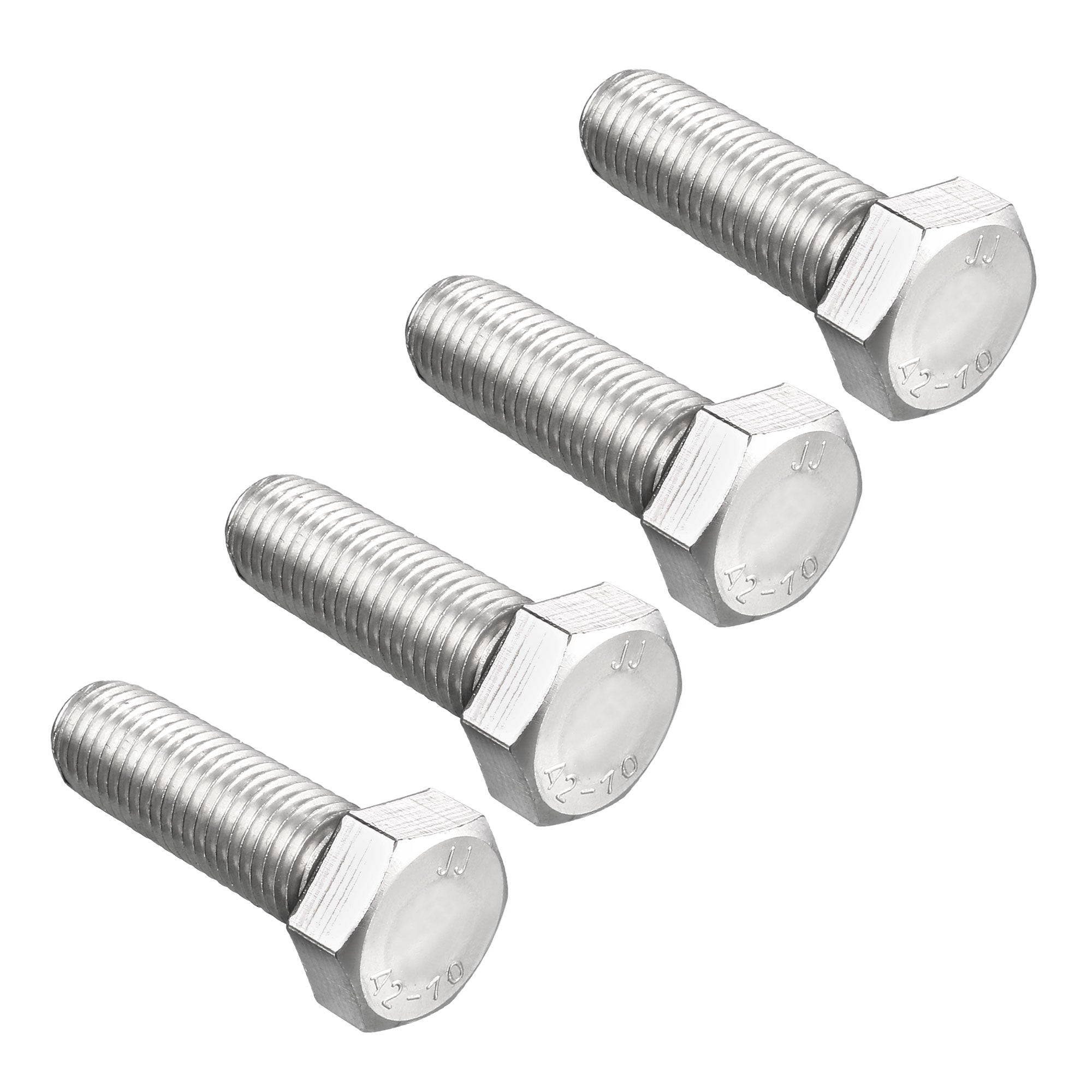 Uxcell Hex Screw Bolt, Metric M16x50mm 304 Stainless Steel Fully ...
