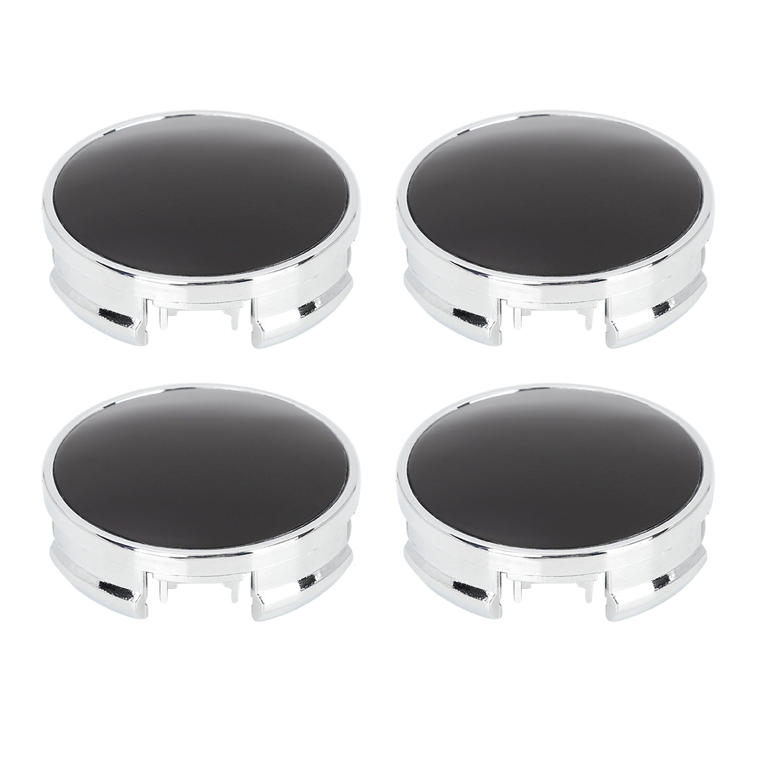 4 Pcs 62mm 4 Lugs Universal Silver Tone Car Wheel Center Caps Hub Cover ...