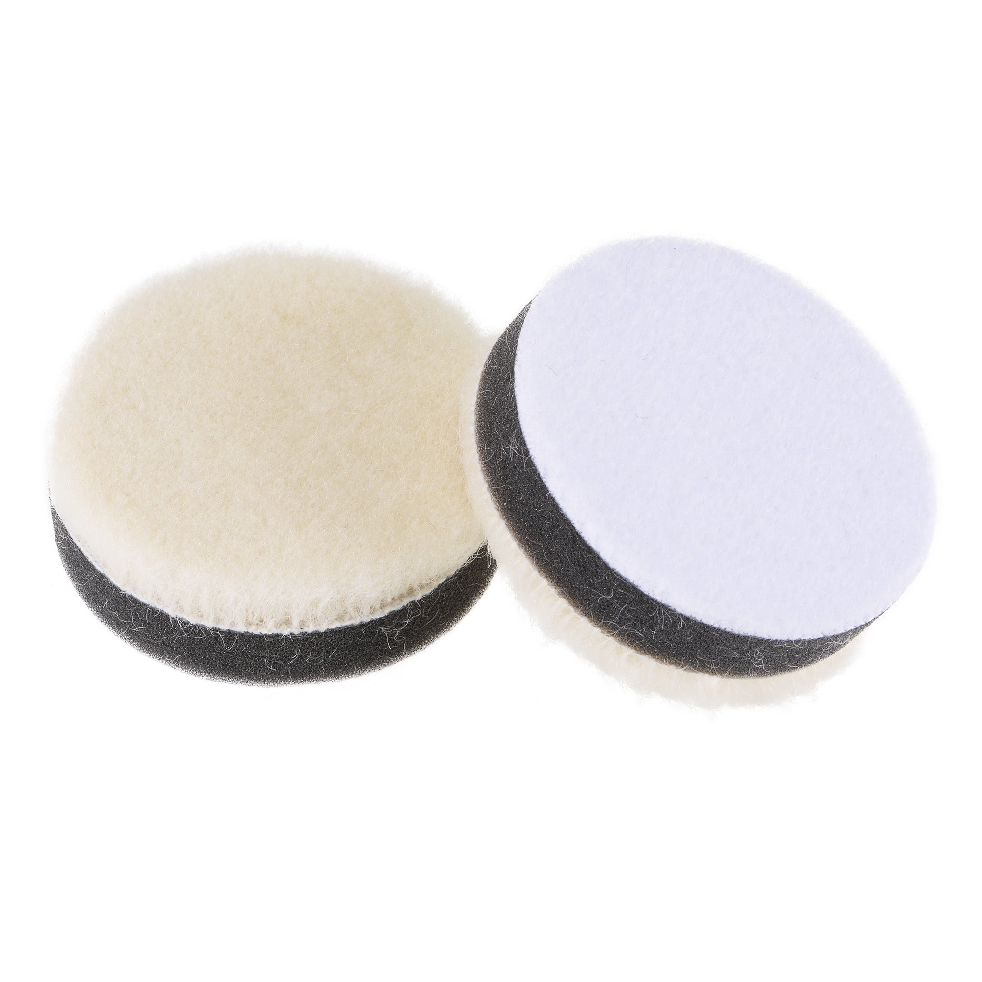 Uxcell 2" Wool Felt Sponge Polishing Pad Hook and Loop Fine Polishing 2 ...