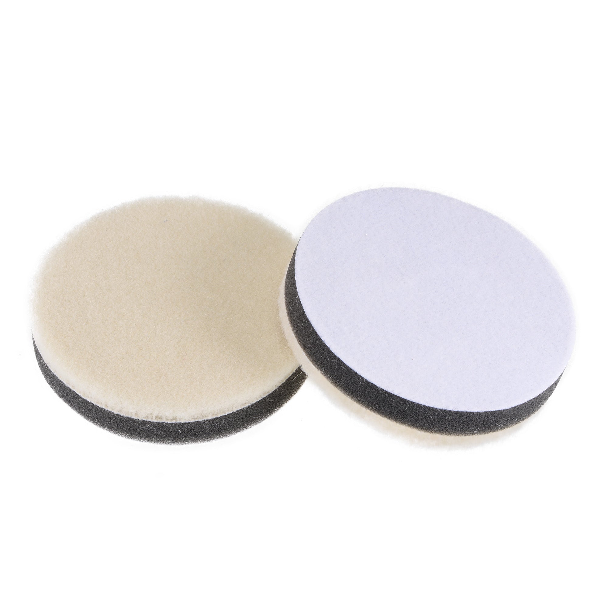Uxcell 3" Wool Felt Sponge Polishing Pad Hook and Loop Fine Polishing 2 ...