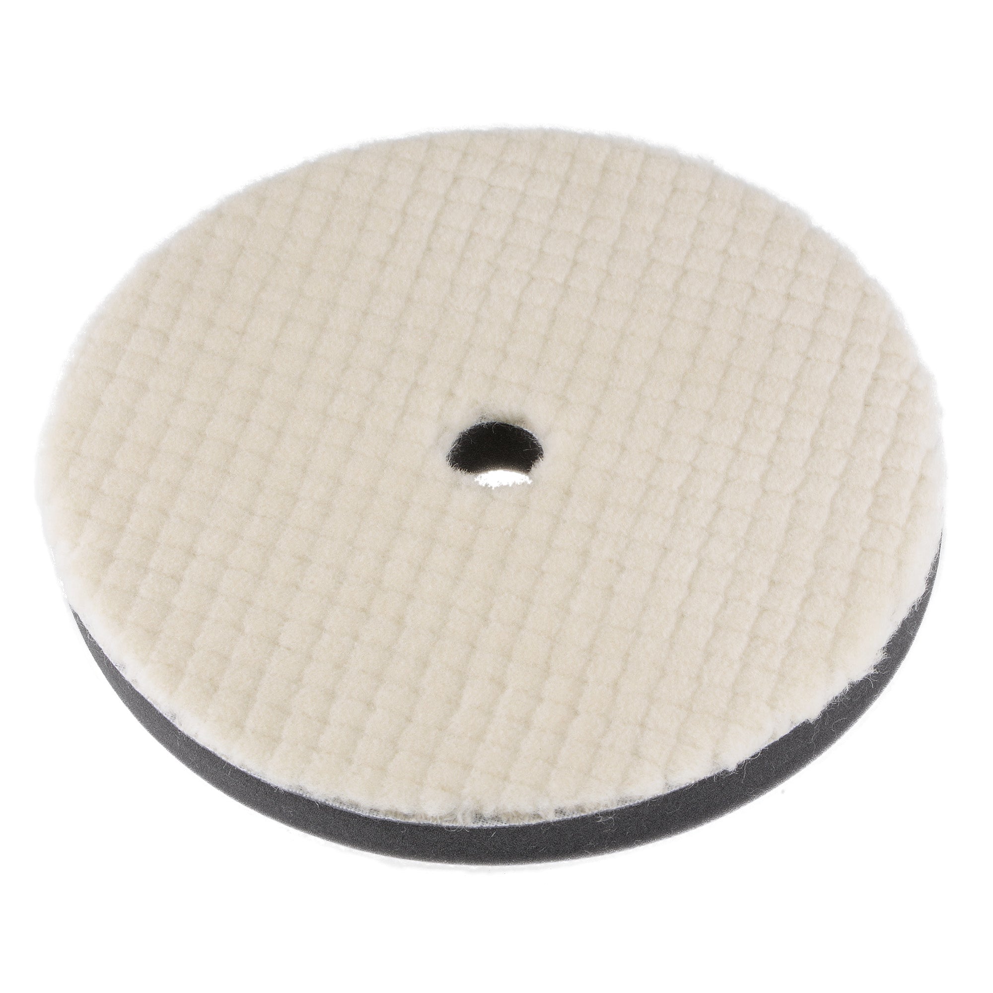 Uxcell 7" Wool Felt Sponge Polishing Pad Hook and Loop with Hole Medium ...