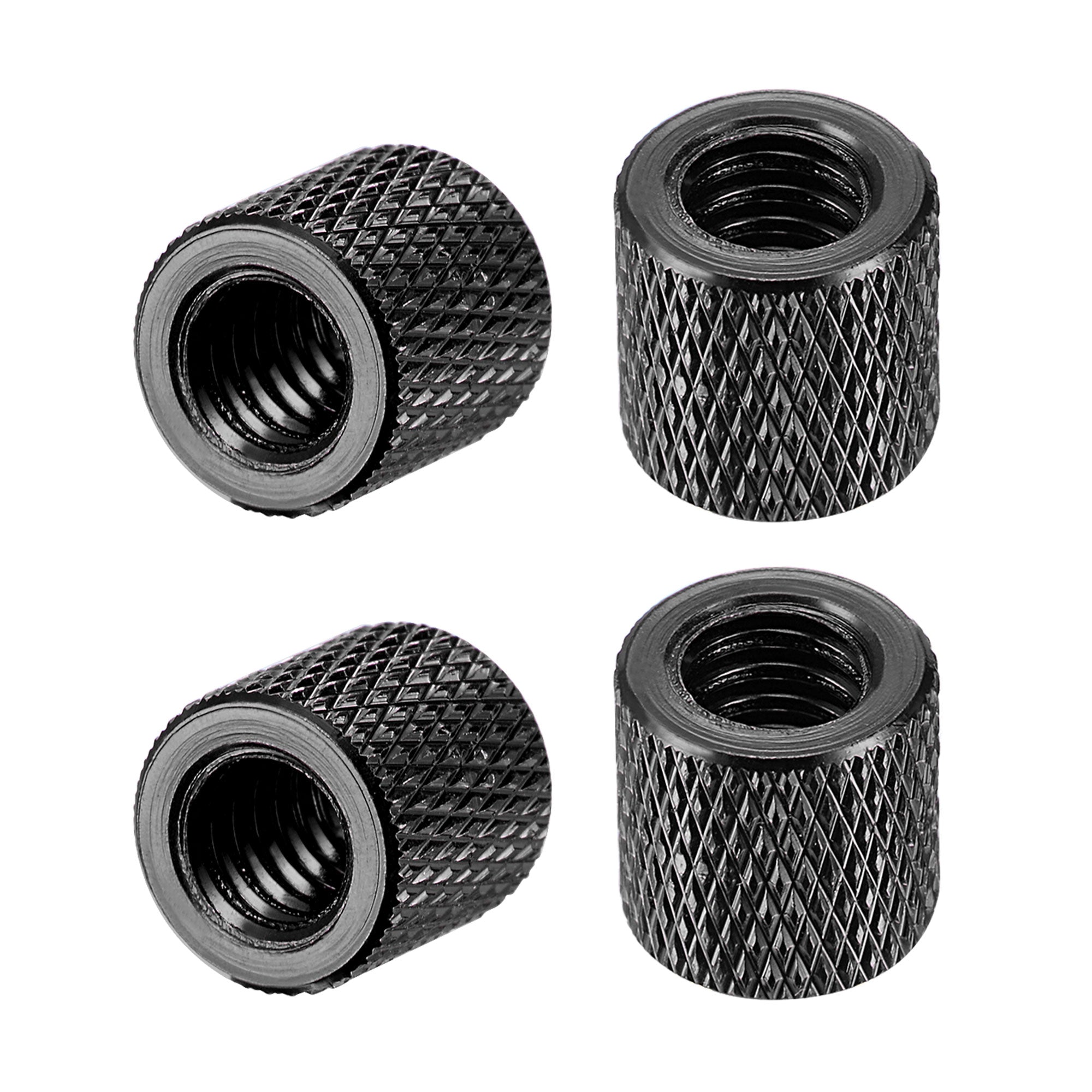 Uxcell 1/4x10mmx10mm Aluminum Alloy Diamond Knurl Knurled Camera Tripod ...