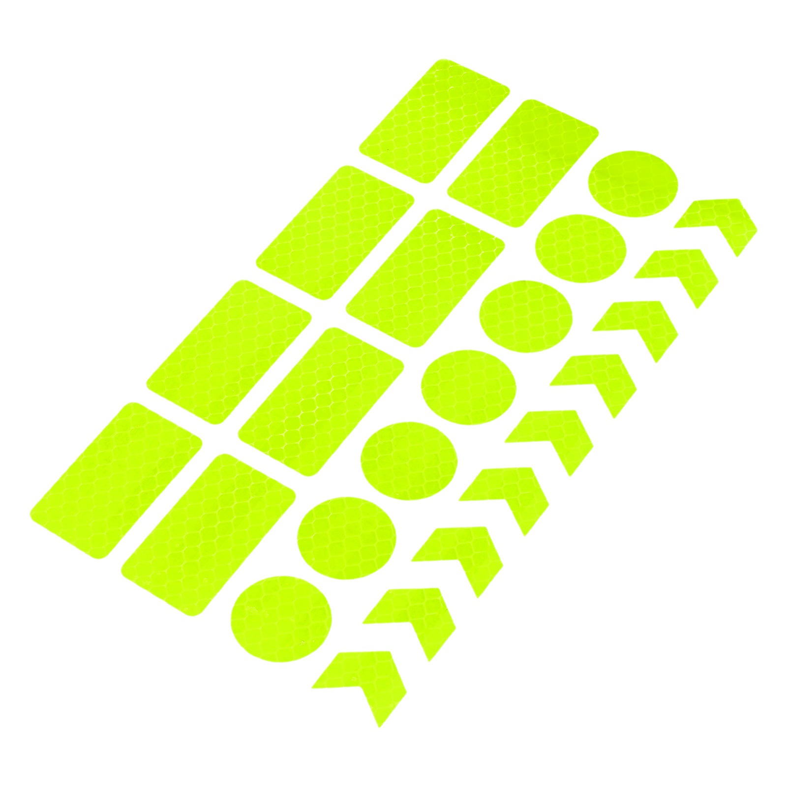 24pcs Yellow Reflective Stickers Tape Waterproof Decals for Car ...