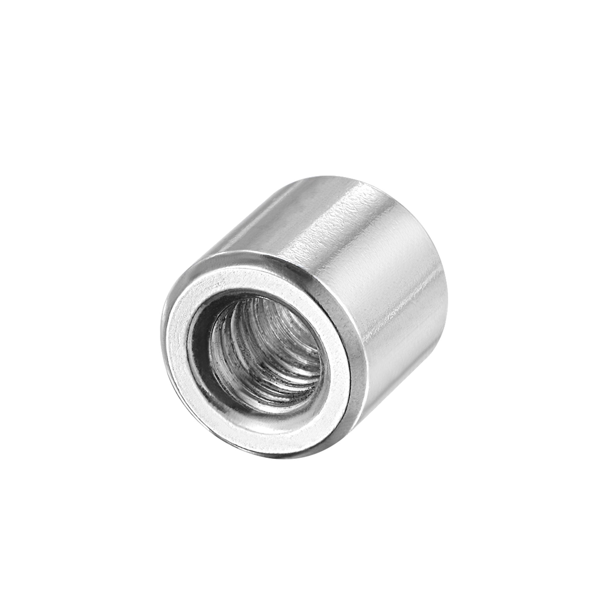Uxcell M8x14mmx13mm Weld On Bung Nut Threaded 201 Stainless Steel ...