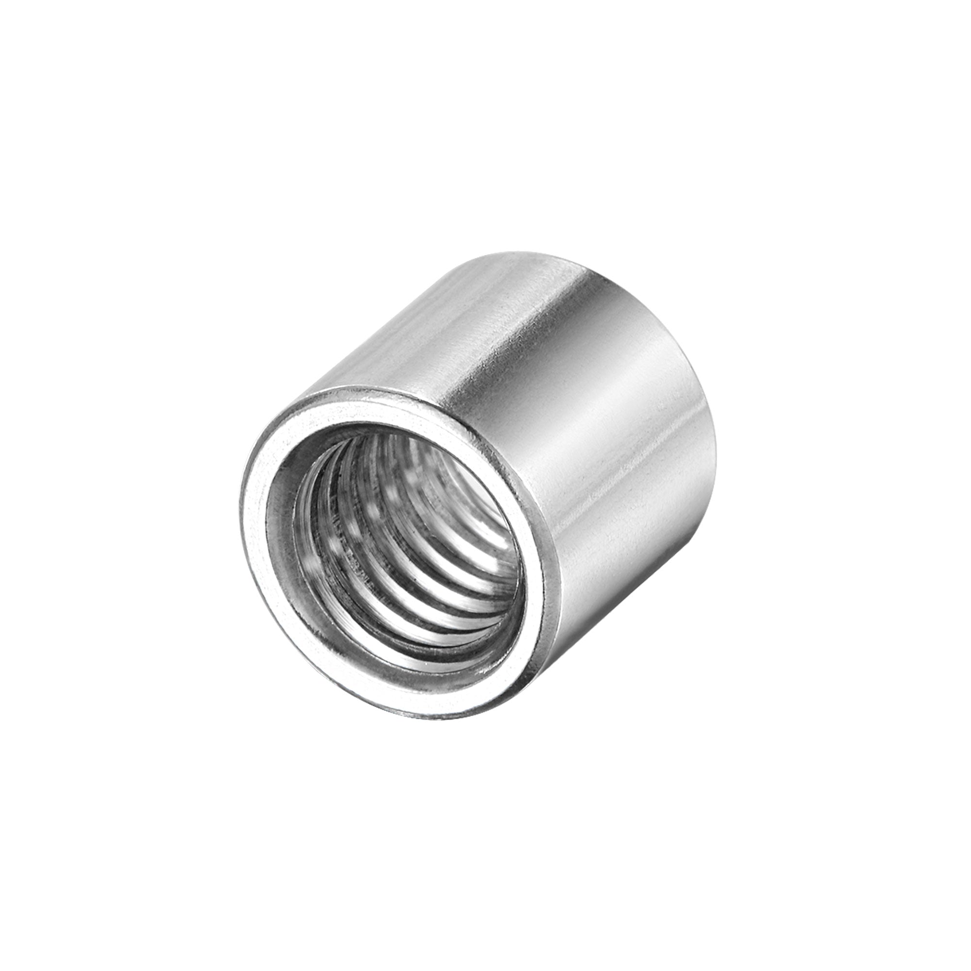 Uxcell M10x14mmx13mm Weld On Bung Nut Threaded 201 Stainless Steel ...