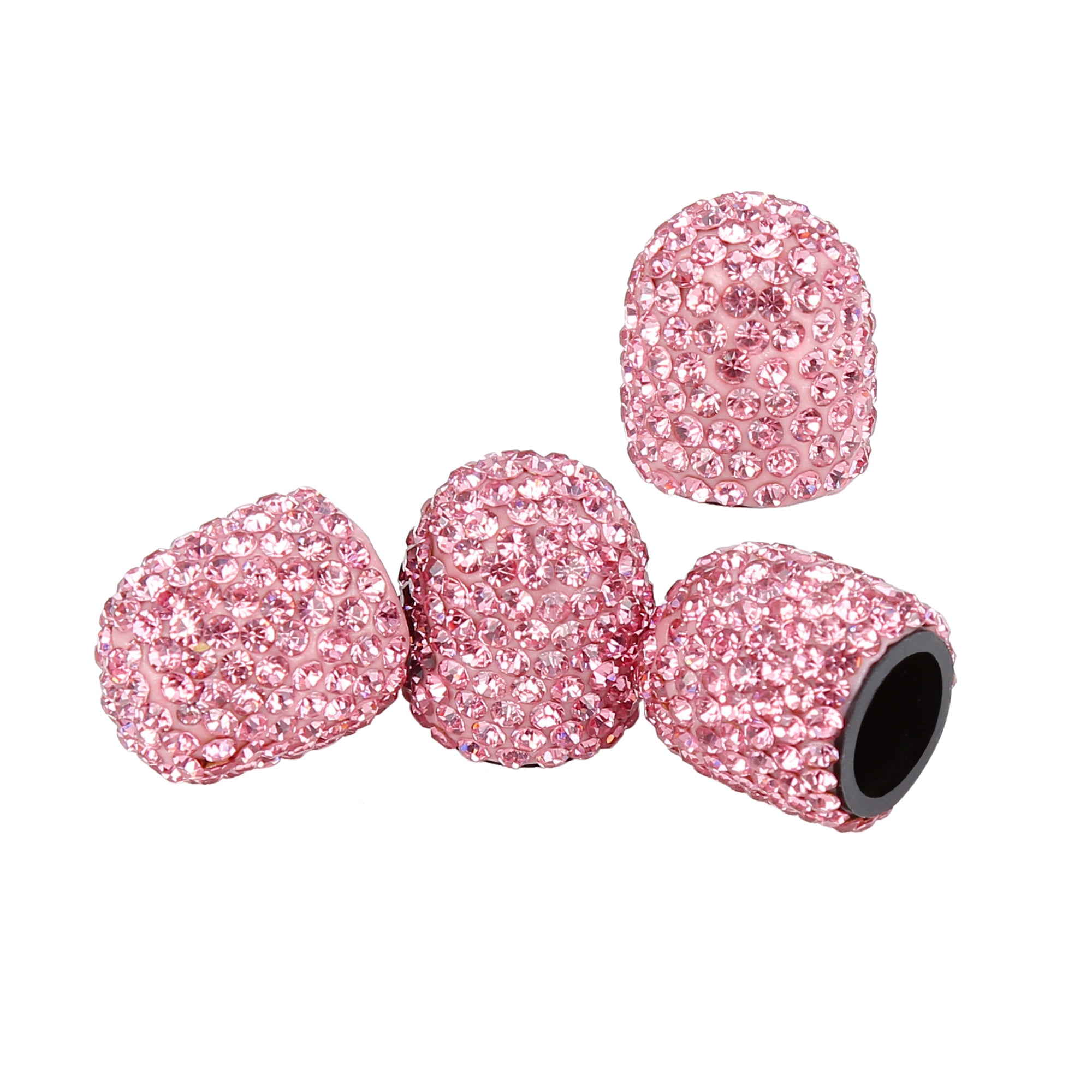 4PCS Valve Stem Caps Handmade Faux Crystal Rhinestone Universal Car ...