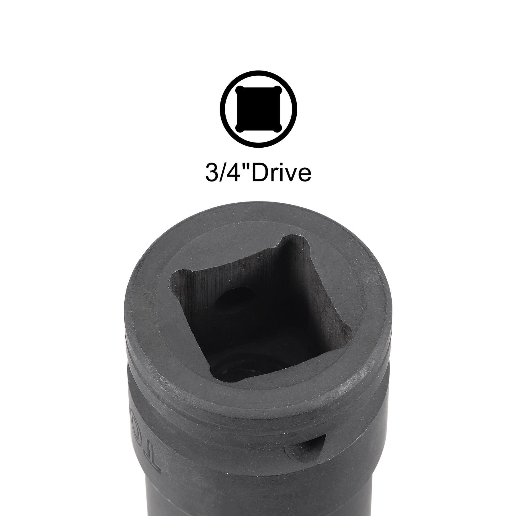 Uxcell 3/4" Drive 22mm 12-Point Impact Socket, CR-MO Steel 56mm Length, Standard Metric | Harfington
