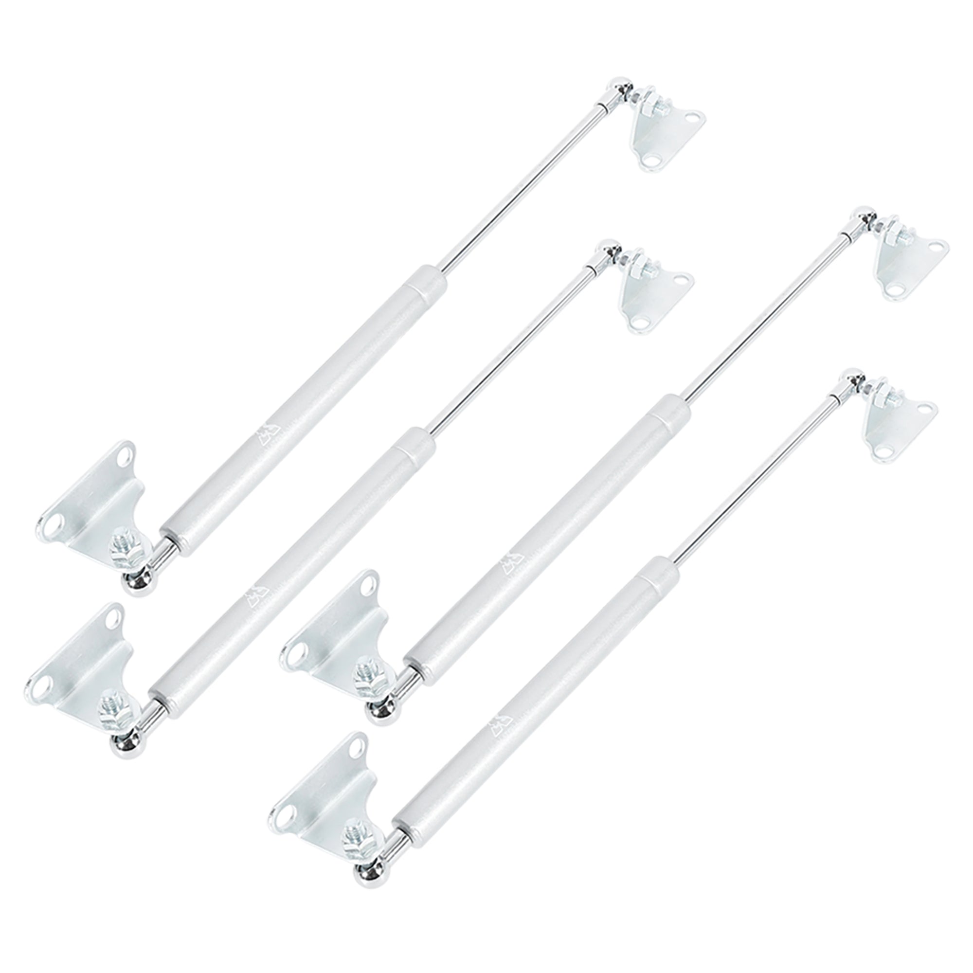 4Pack 15 inch 300N/67LB Hydraulic Lift Support Gas Struts Silver Tone ...